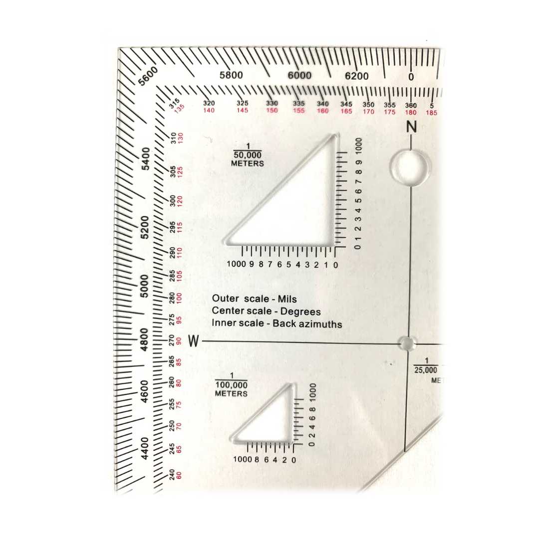 LETHALIFE Military Protractor for Land Navigation